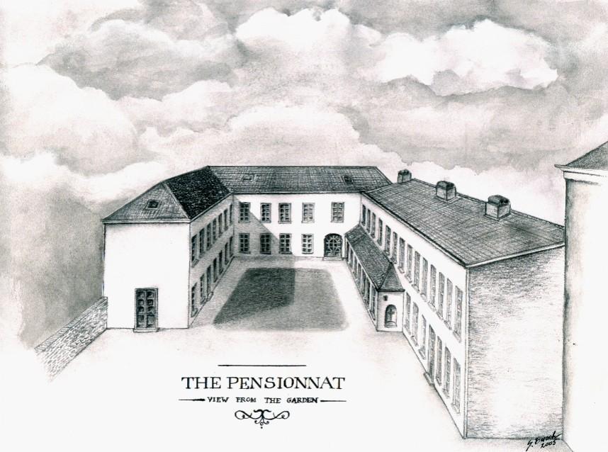 Pensionnat, view from the garden – The Brussels Brontë Group